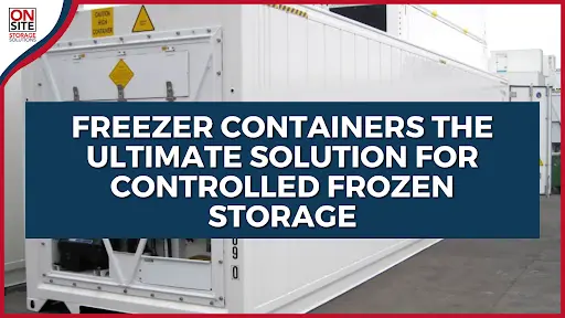 The Ultimate Solution for Controlled Frozen Storage
