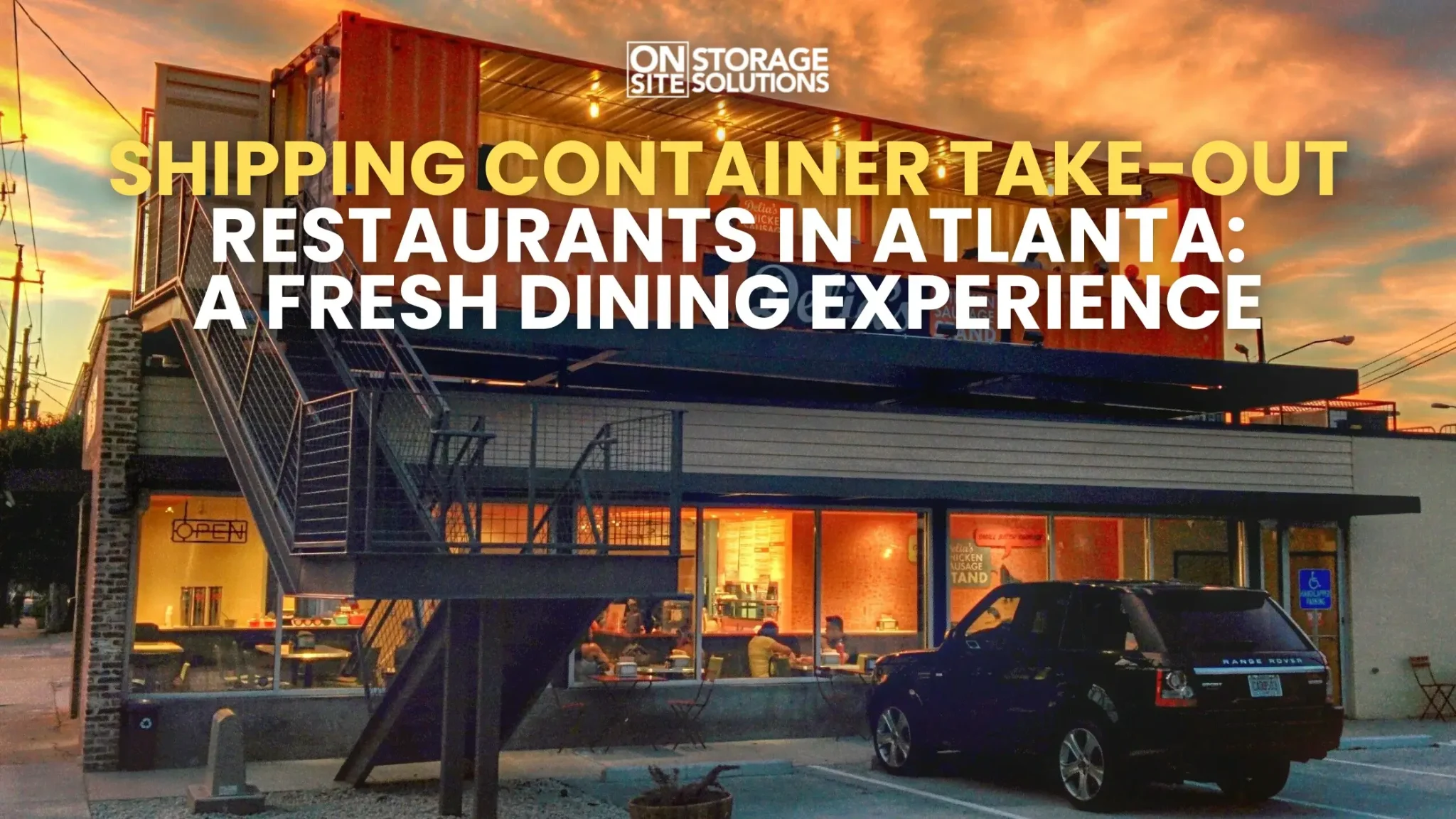 Shipping Container Restaurant Atlanta | Eco Friendly Take Out
