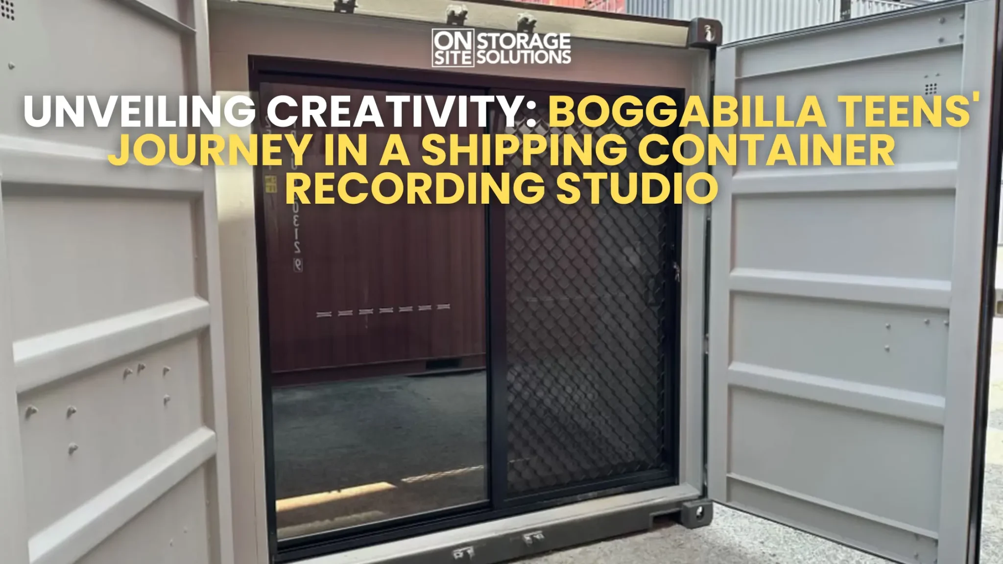 Boggabilla Teens' Journey in a Shipping Container Recording Studio