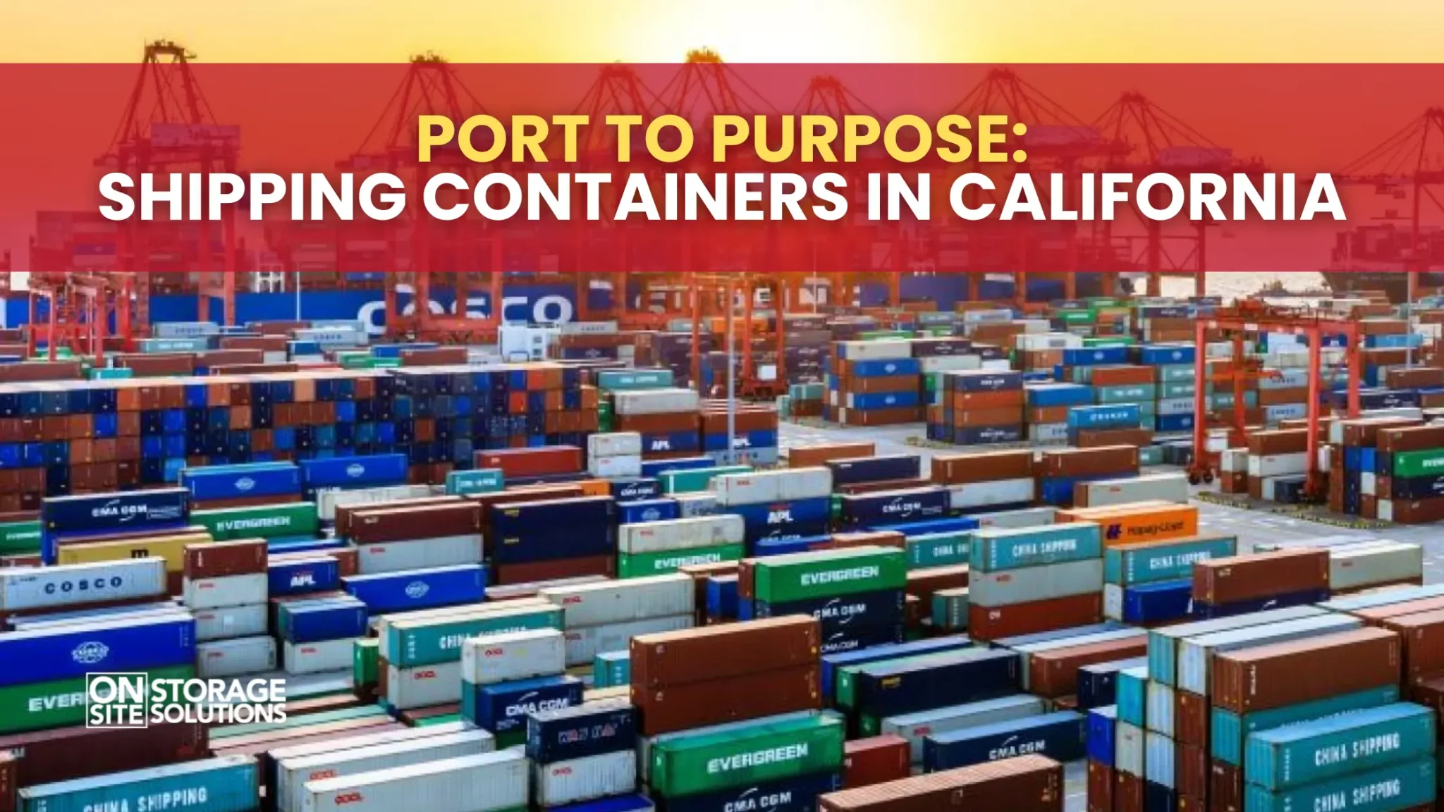 Port to Purpose: Shipping Containers in California