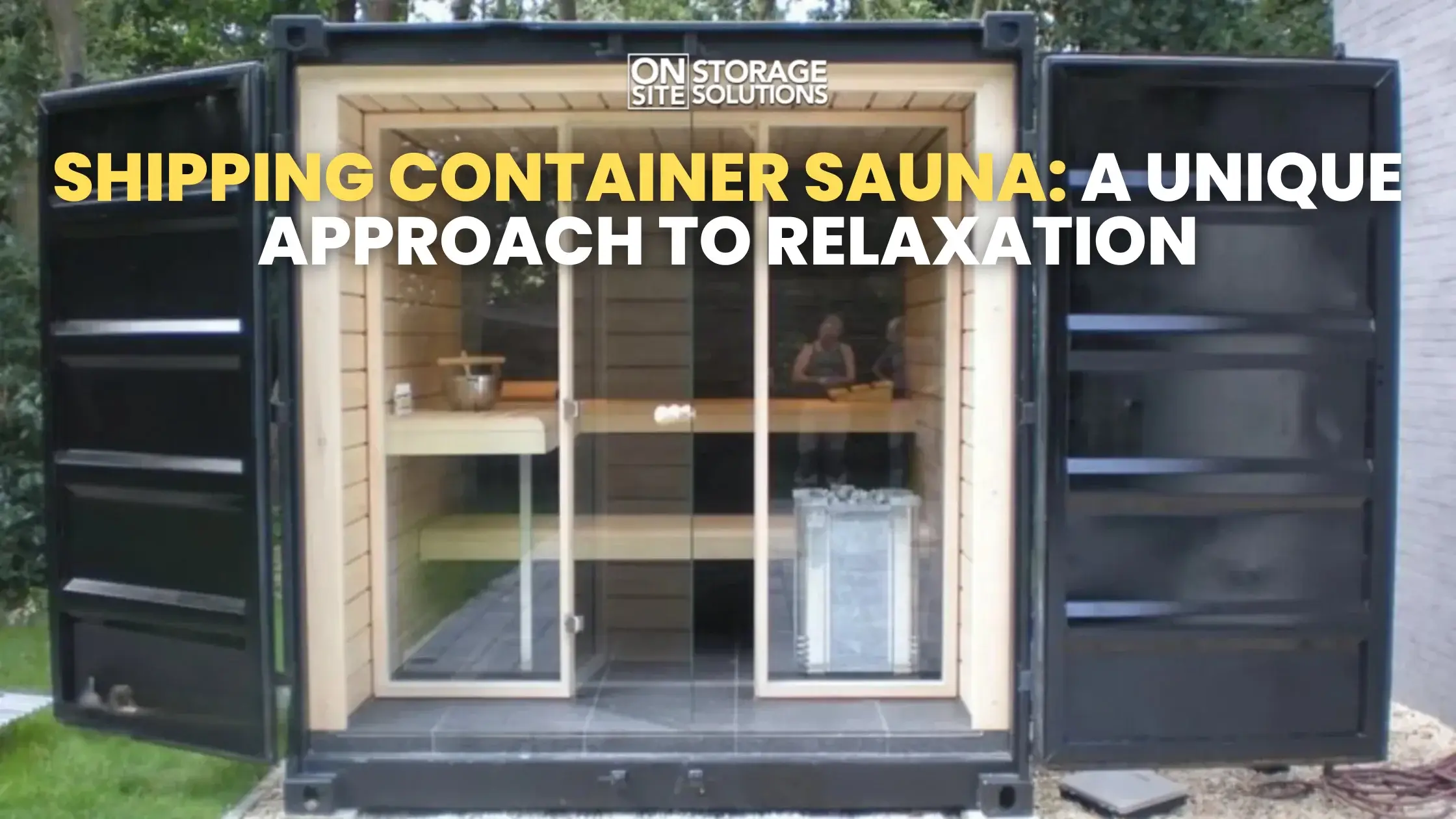 Shipping Container Sauna for Sale | Modern Wellness Trend