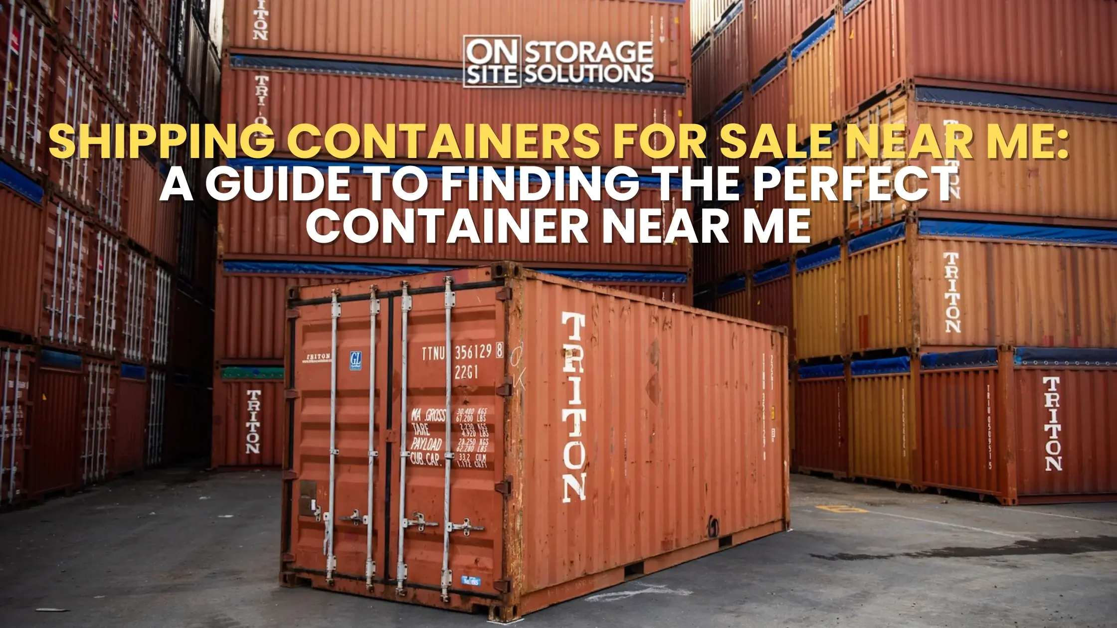 Shipping Containers for Sale Near Me | Your Container Guide